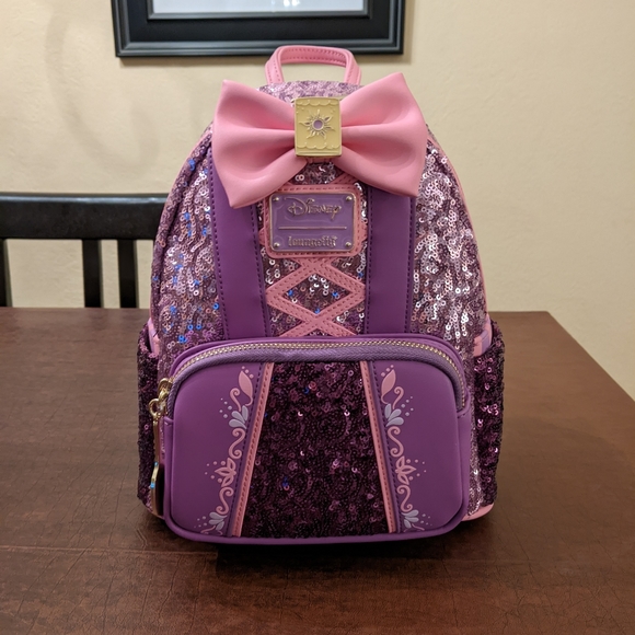 Loungefly | Bags | Exclusive Tangled Princess Rapunzel Sequin Loungefly ...